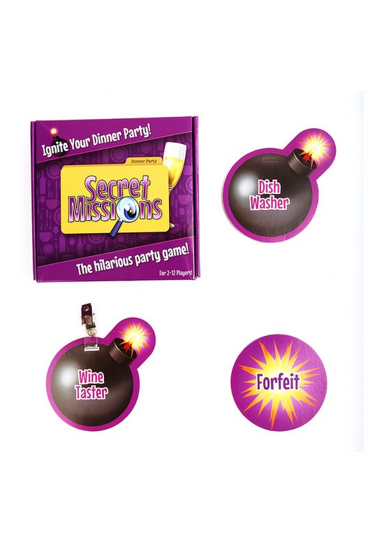 Secret Missions - Dinner Party Grappig Kaartspel | bol