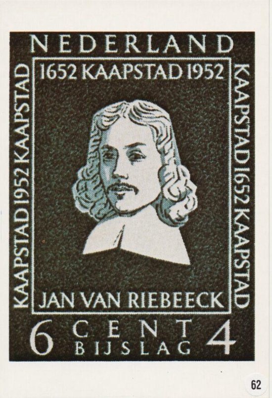 Briefkaart met afbeelding Jan van Riebeeck postzegel | bol