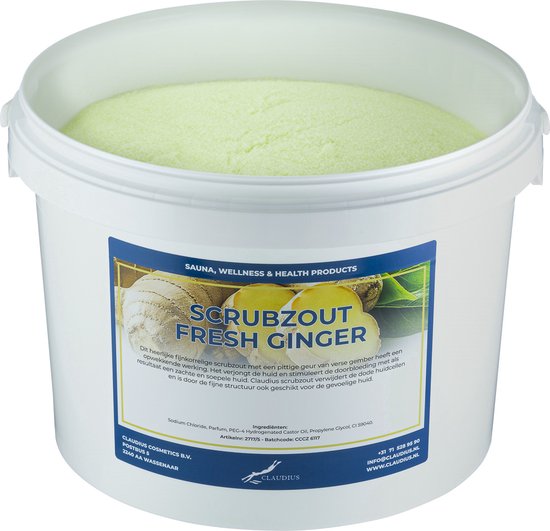 Scrubzout Fresh Ginger - 1 KG - Hydraterende Lichaamsscrub - frisse ...
