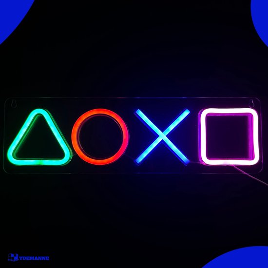 Neon Lamp - Game Controller Buttons Playstation - Incl. Ophanghaakjes ...