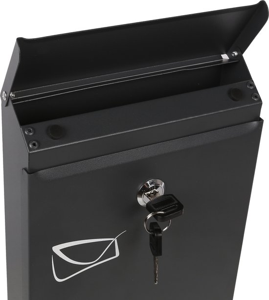 Brievenbus met slot en 2 sleutels Heron 26x18,5x5,5 cm | bol