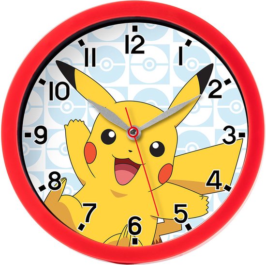 POKEMON - Pikachu - Wall Clock - Wandklok - 24cm | bol