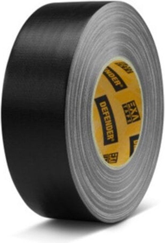 Defender EXA-Tape 50mm x 50m Mat Zwart | bol