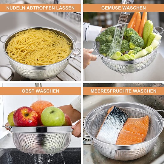 Vergiet Zeef Fondue Zeef Keuken Tool Roestvrij - zeefjes / Fondue zeef ...