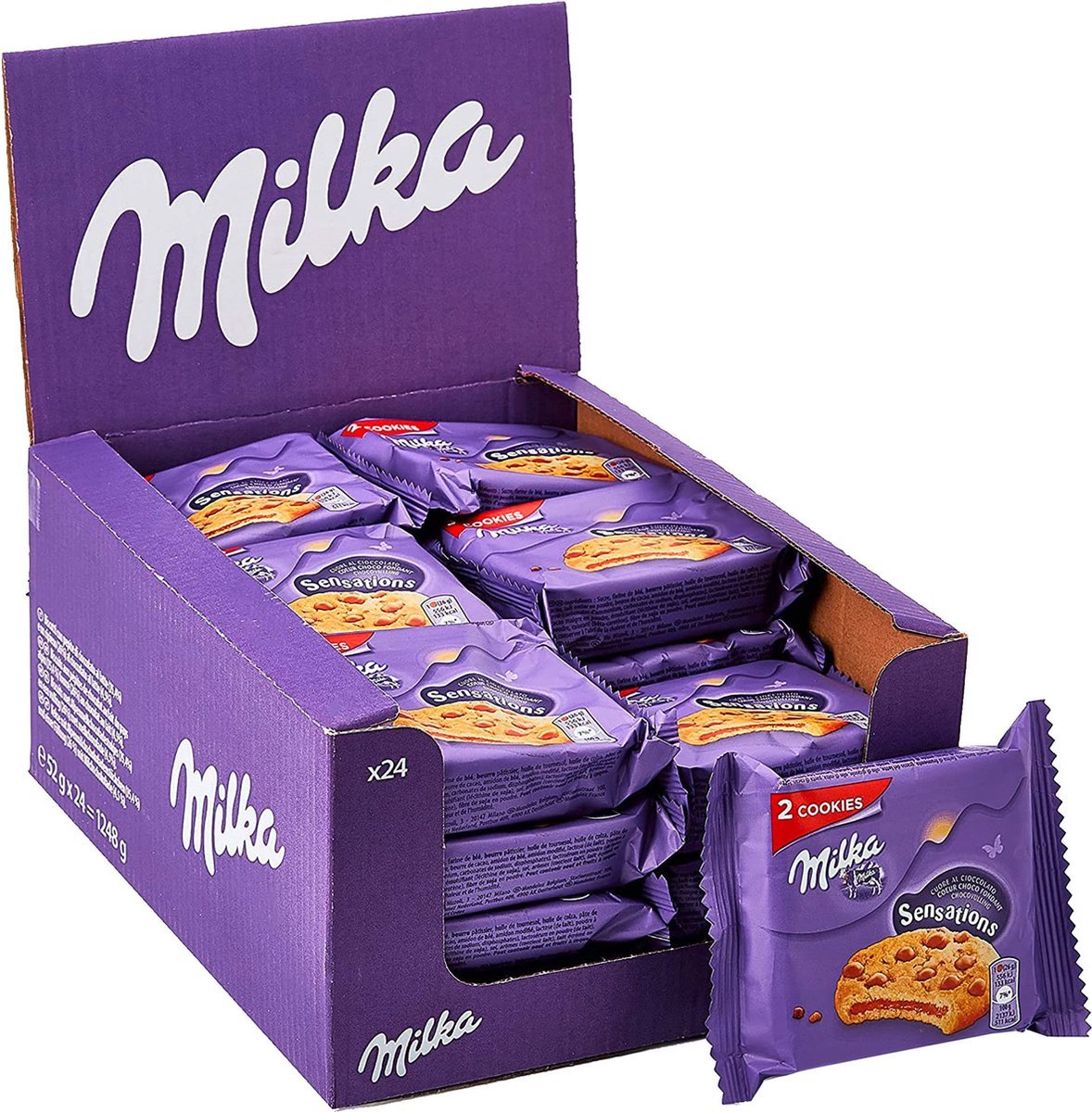 Milka Cookies Sensations Oreo - 24 Stuks - Chocolade - Reep - Snack ...