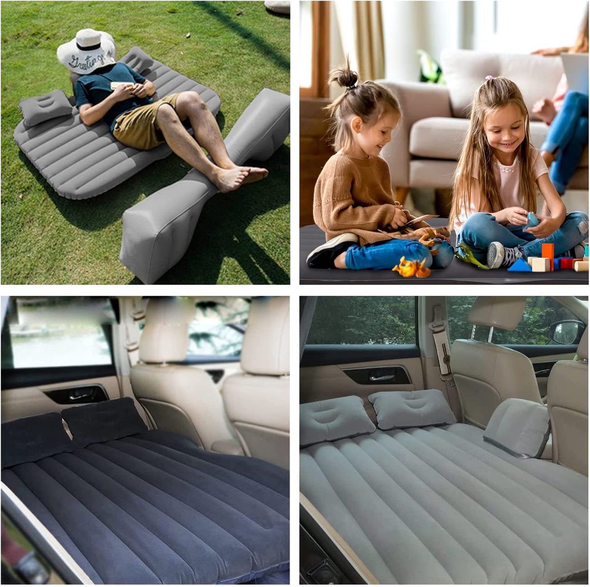 Opblaasbaar matras voor in de auto, opblaasbaar bed, opvouwbaar ...
