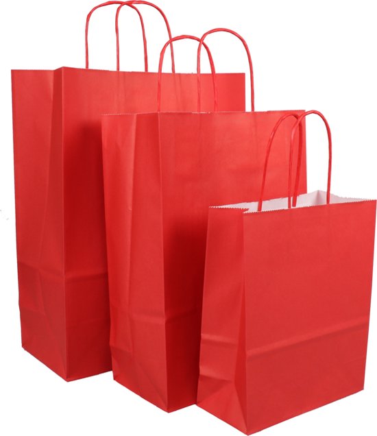 Sac - Papier - cordon de papier torsadé - 18x 8x22cm - sac de transport ...