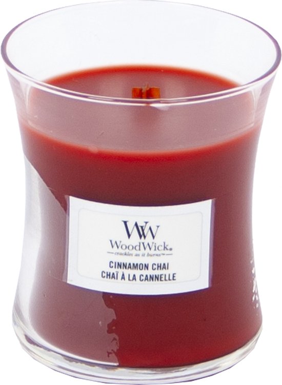 Woodwick Cinnamon Chai Mini Candle - Geurkaars | bol.com