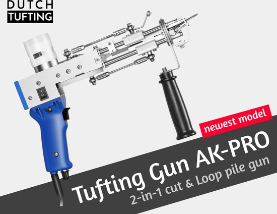 DUTCH AK-PRO Tufting Gun - 2 in 1 TuftPistool (Cut & Loop Pile ...