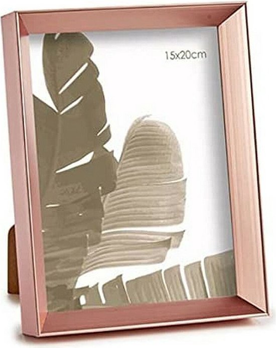 Fotolijstje Koper Plastic Glas (17,3 x 3,3 x 22,3 cm) (15 x 20 cm ...
