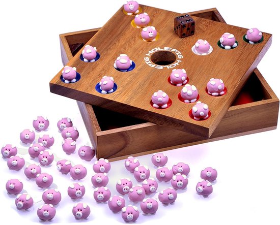 Logoplay houten spel Pig Big Varkentjesspel - blokjesspel ...
