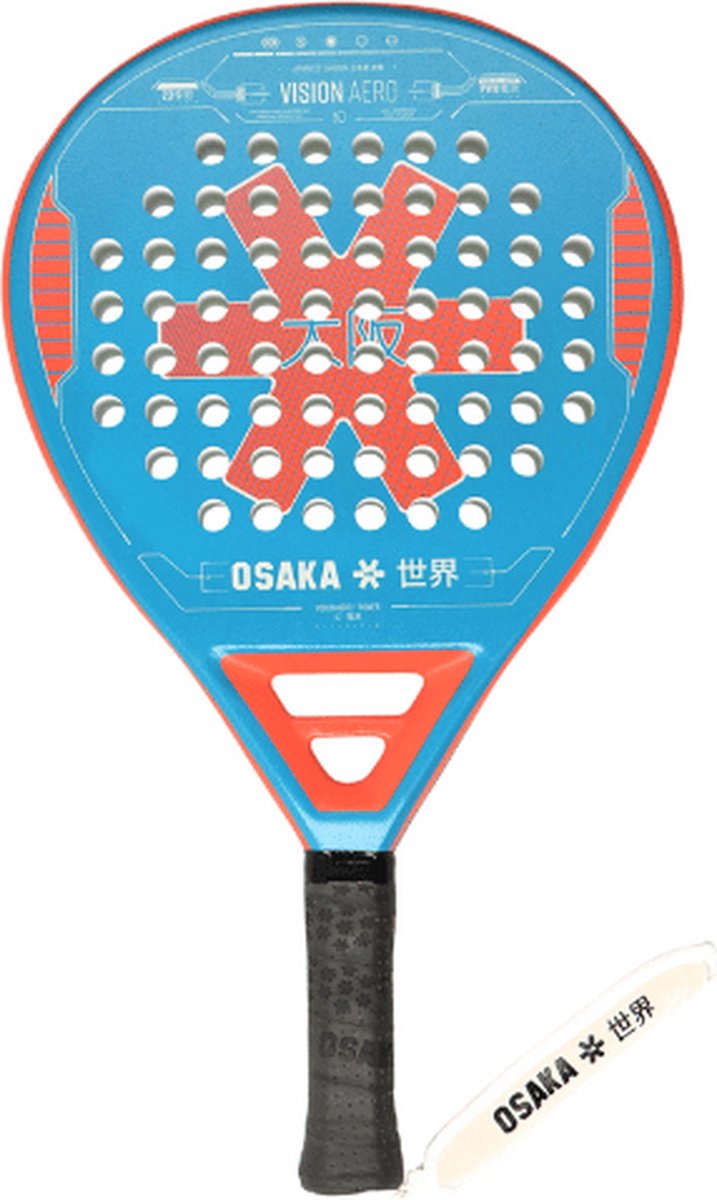 Osaka - Padel Racket - Vision Aero Power Frame 23 - Blauw Oranje | bol.com