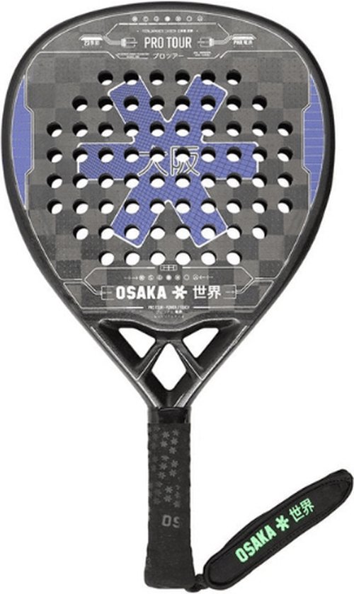 Osaka - Padel Racket - Pro Tour Power Touch 23 - Zwart Paars | bol