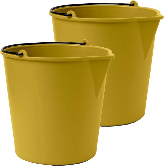 Xala - Drop Emmer 13L - Kerriegeel – 2 Stuks | bol