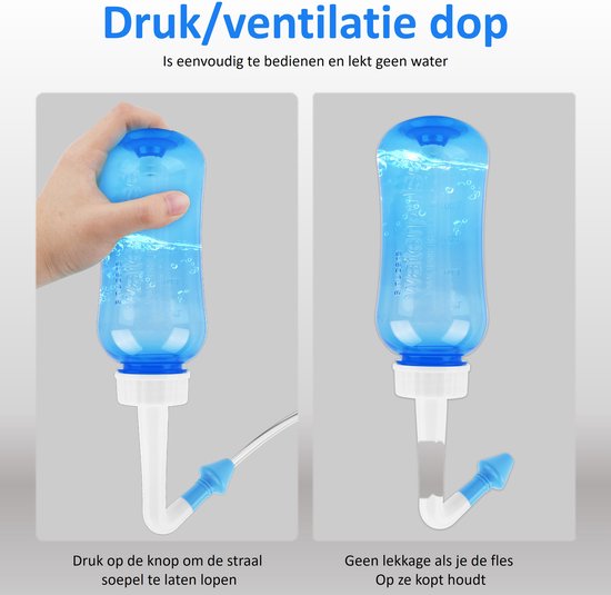 Neusdouche - neusspoeler - tegen verkoudheid en hooikoorts - blauw | bol