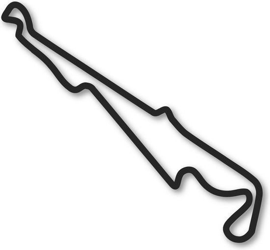 MotoGP Circuit Paul Ricard Muurdecoratie – 66x14 cm – Frankrijk ...