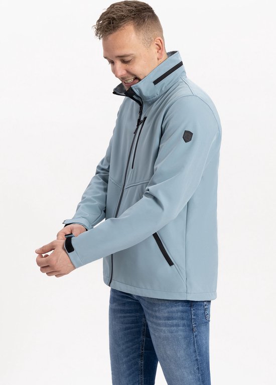 Kjelvik heren softshell jas - Softshell jas zomer heren - Sil - blue ...