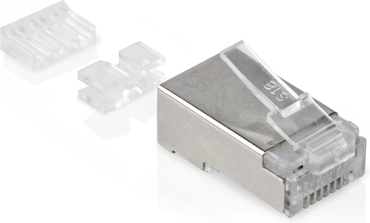 Cat 6a/7 modulaire stekker - RJ45 - Flexibele en vaste kern - 10 stuks ...