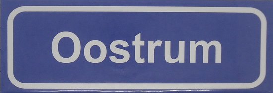 Koelkast magneet plaatsnaambord Oostrum-Lb. | bol