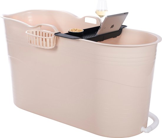 HelloBath® - Seau de bain - L - 100 cm - Sable Brazilian - Bain assis ...