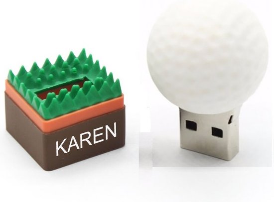 128GB 3.0 Golfbal USB stick met eigen naam of tekst | bol