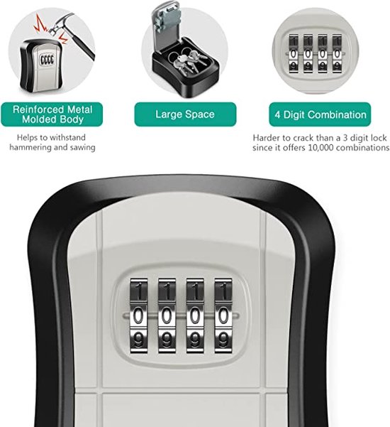 Sleutelkluis - Key safe - sleutelkast / Afsluitbare Sleutelbox ...