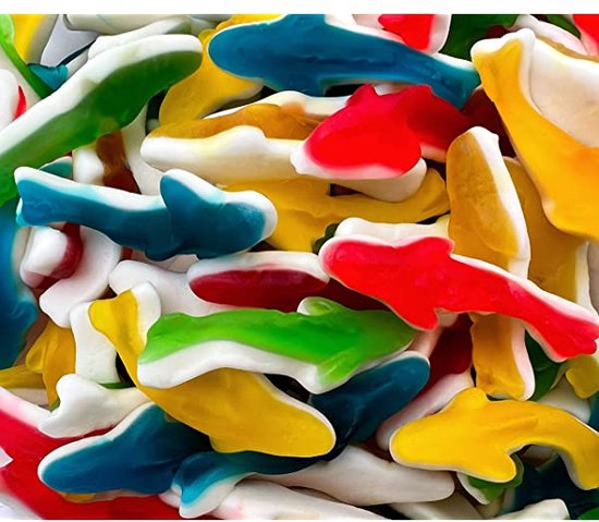 Damel - Gekleurde Haaien - 1 Kilo - Snoep - Snoepgoed - Schepsnoep | bol