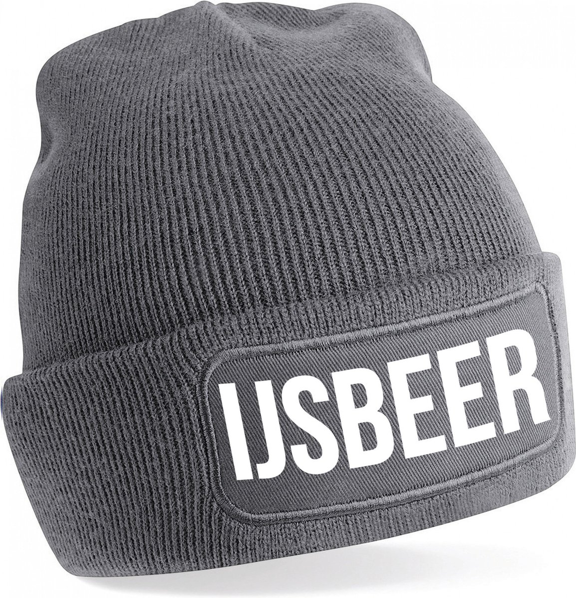 Bellatio Decorations ijsbeer muts - unisex - one size - grijs ...