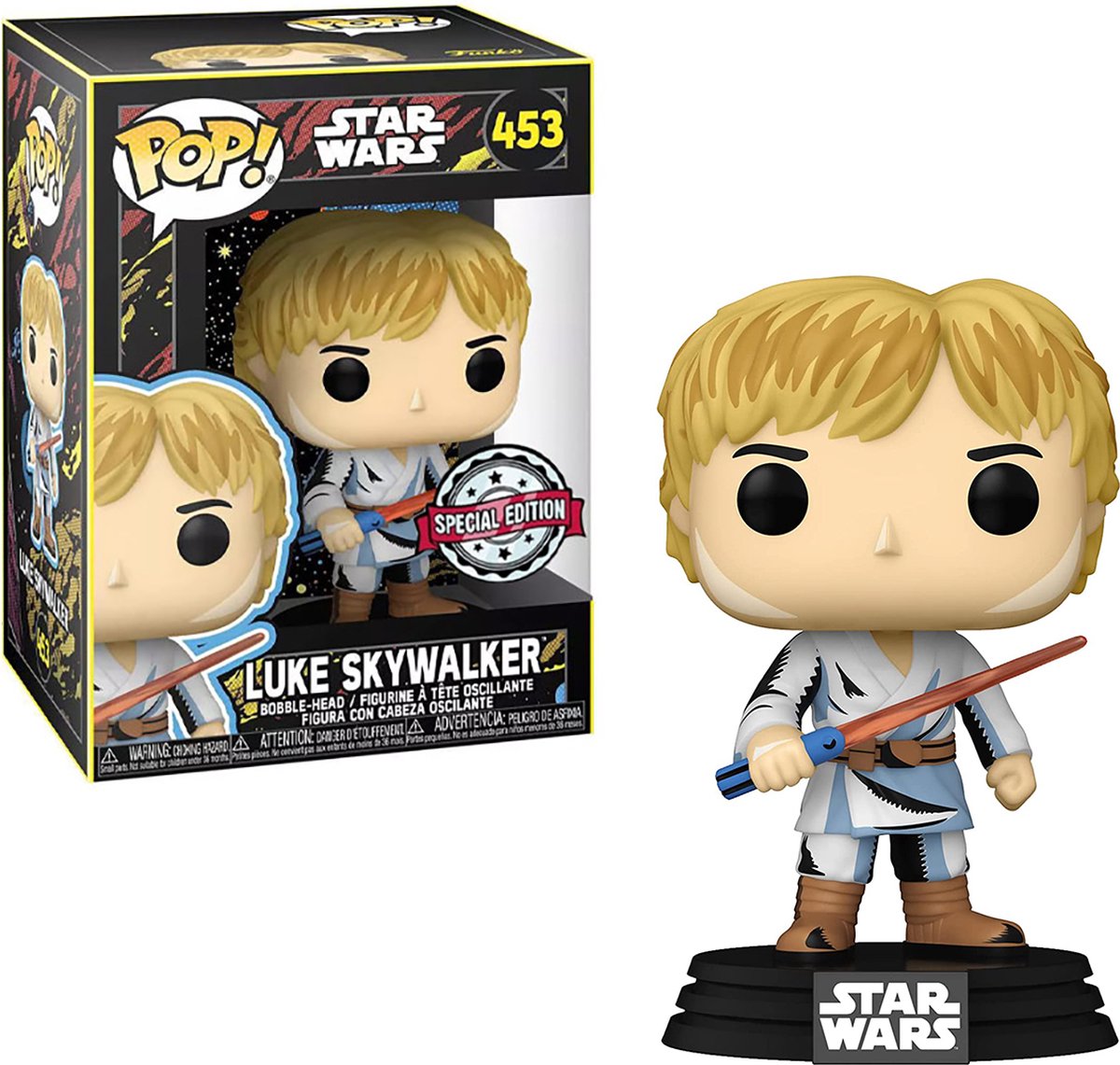 Funko Pop! 453 Star Wars Retro Series Luke Skywalker Exclusive | bol