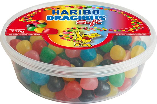 Haribo Dragibus soft - grote snoepbolletjes - 750g | bol.com