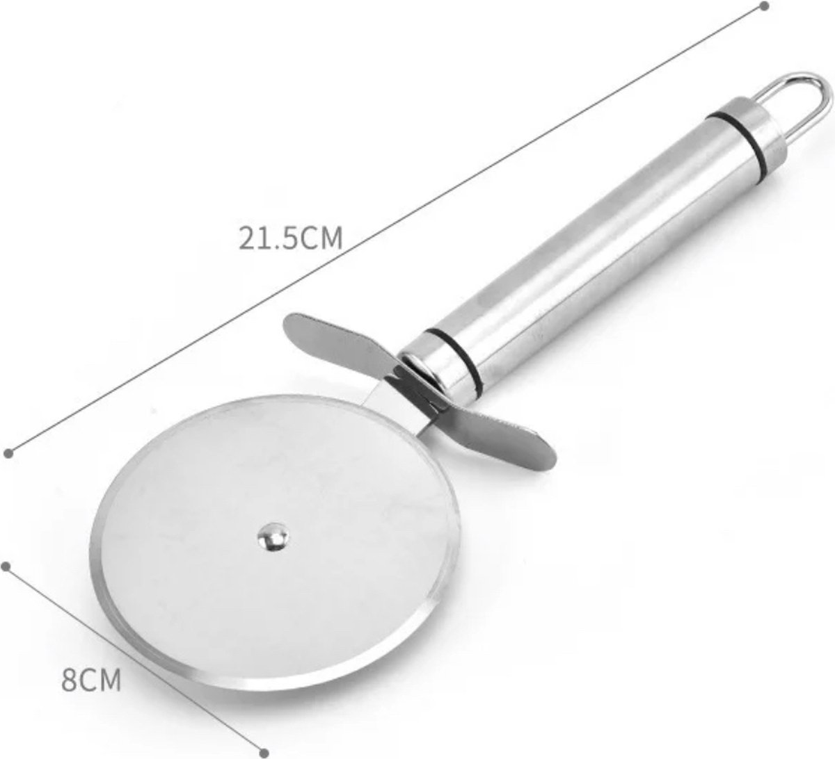 Pizzasnijder/deegsnijder - RVS - Pizza's - IXEN | bol.com