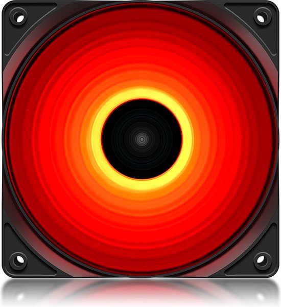 DeepCool 120R Single Colour Red LED 120mm Fan, Hydro Bearing | bol