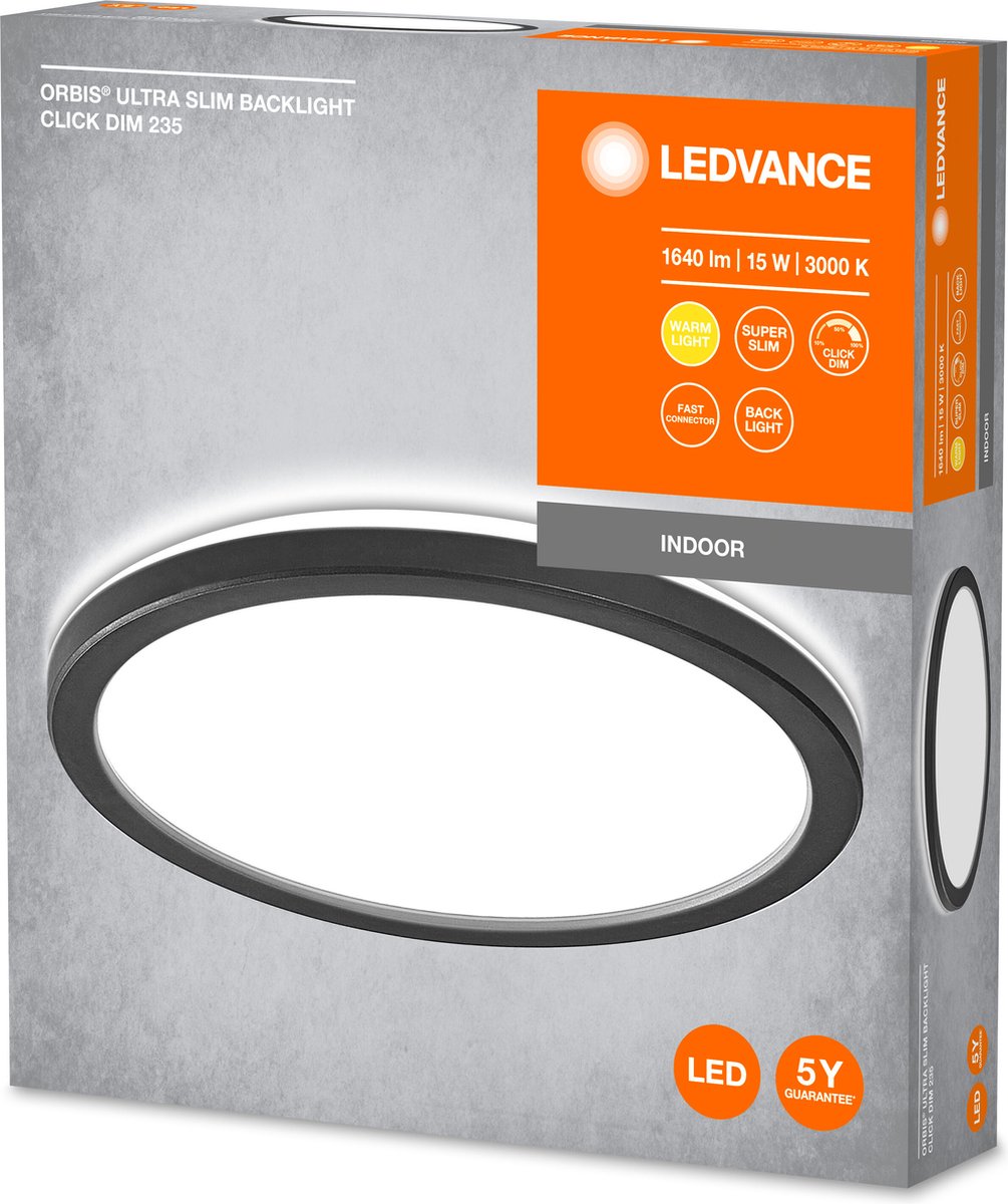 LEDVANCE Orbis Ultra Slim Backlight Click-Dim, 3000 K, 1020 lm, IP20 ...