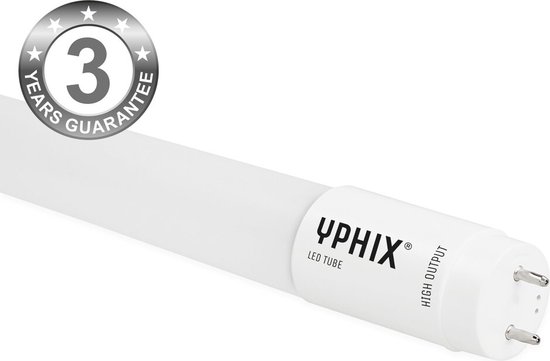 Yphix T8 LED TL-lamp 150cm Pro Ultra Lumen 22W 4000K - T8 | bol