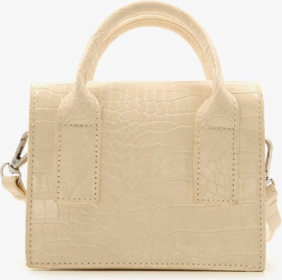 Kleine handtasje met crocoprint beige | bol.com