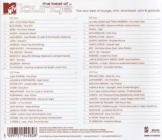 Best Of MTV Lounge, Various | Muziek | bol