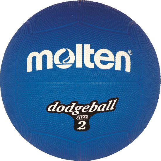 Molten Dodgeball 2, Blauw, Buitenspeelbal, Rubber | bol