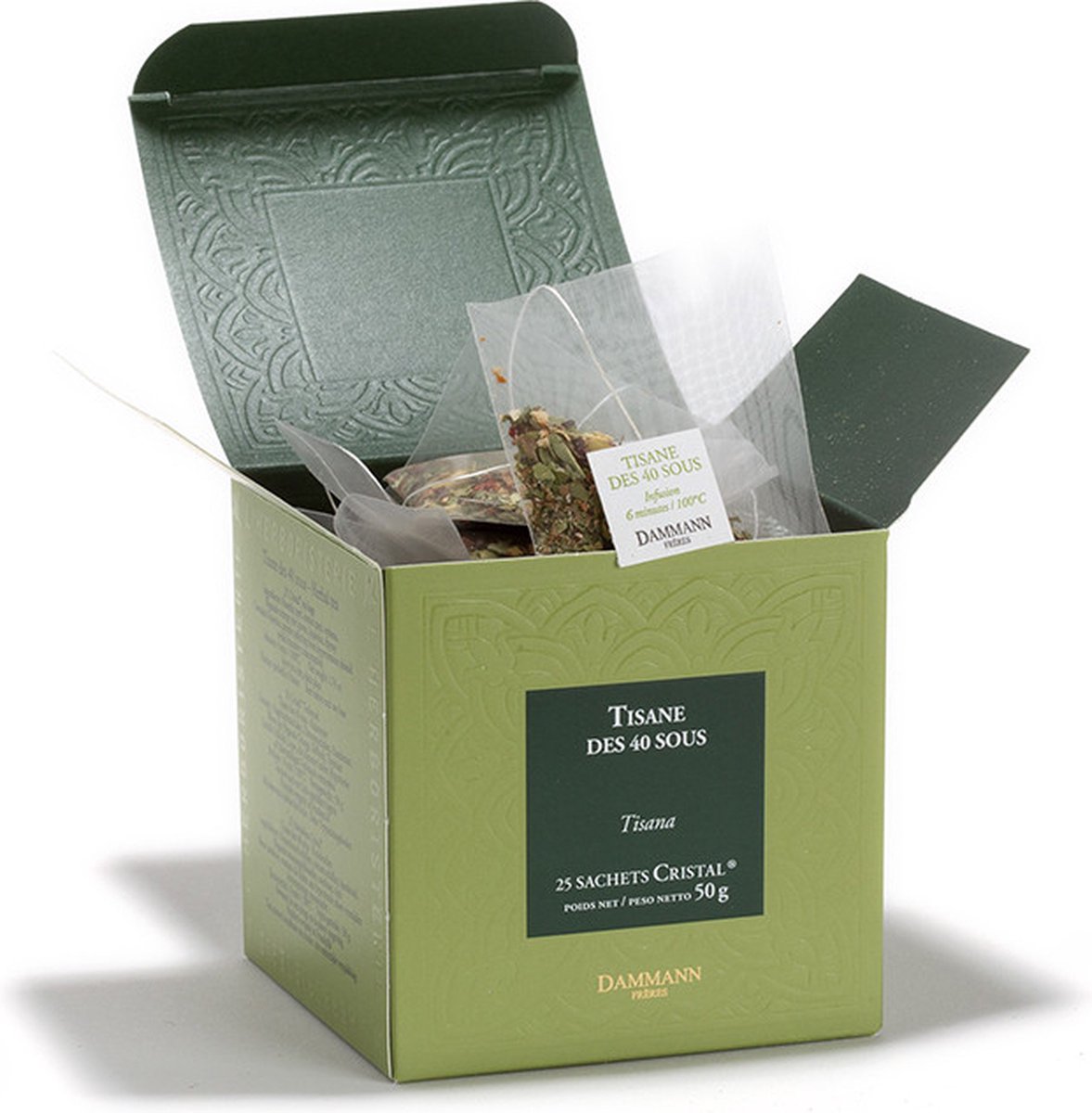 Dammann Frères - Tisane des 40 sous 25 sachets cristal - Tisane en ...