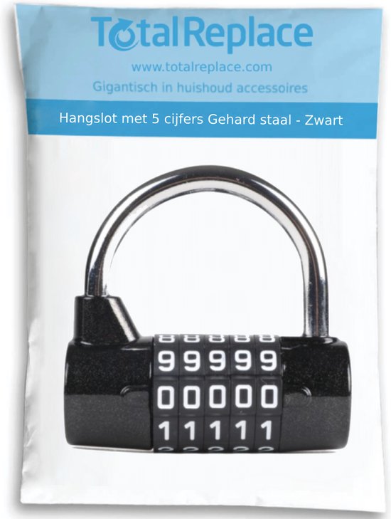 Hangslot Cijferslot 5 cijfers Extra Veilig Combinatie slot | bol.com