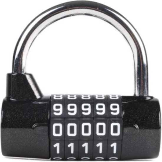 Hangslot Cijferslot 5 cijfers Extra Veilig Combinatie slot | bol.com