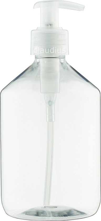 Lege Plastic Fles 500 ml PET apothekersfles transparant - met ...
