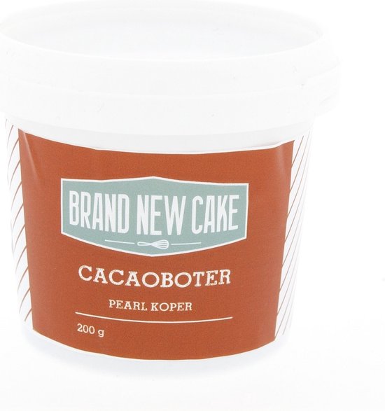BrandNewCake® Cacaoboter Gekleurd Peatl Koper 200gr - Chocolade ...