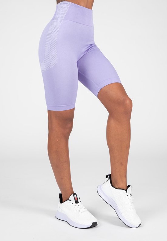 Gorilla Wear Selah Seamless Cycling Shorts - Lila - S/M | bol