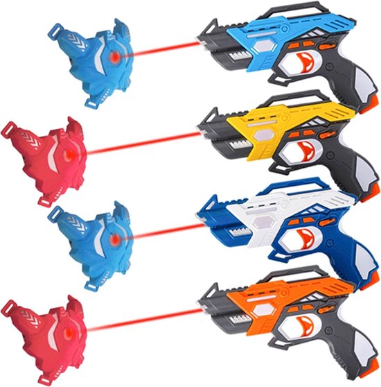 SANMERSEN Lasergame Set For Enfants - Lasergame Set 4 Pistolets - 4 ...