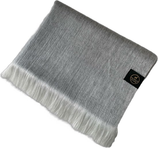 Alpaca D'Luxe Sjaal - Lichtgrijs - Sjaal van alpacawol - Zacht en van ...