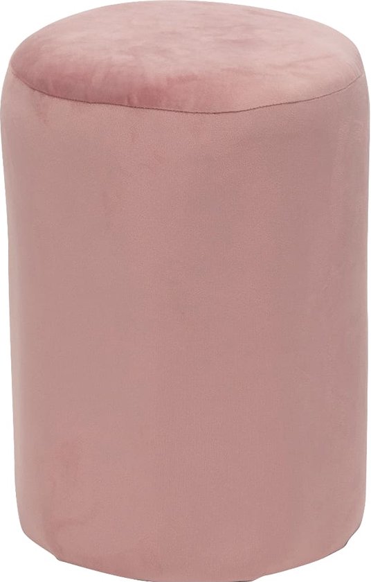 Velvet Poef Kira Roze | Rond | Voetenbankje | Zitbank | Modern & Luxe ...