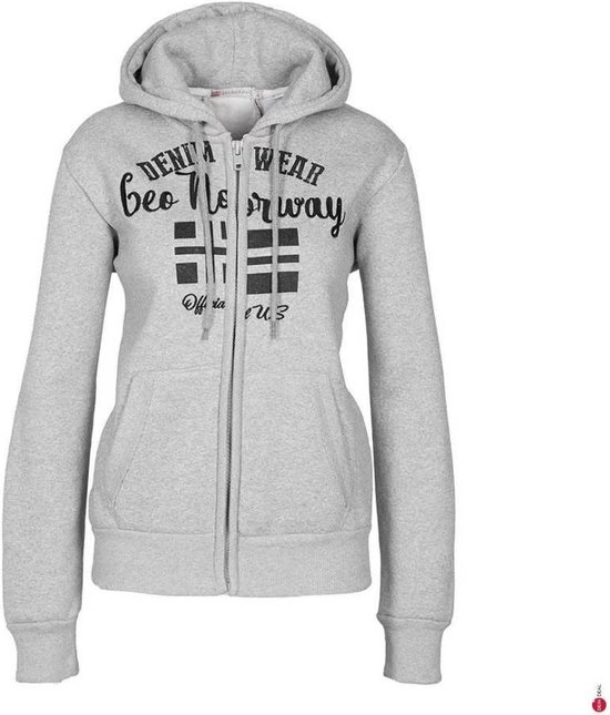 Geographical Norway Sweater - Hoodie - Dames - Galouse - Licht Grijs ...