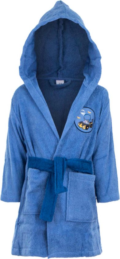 Batman jongens badjas kinderen 100% katoen Blauw 5/6 jaar | bol.com