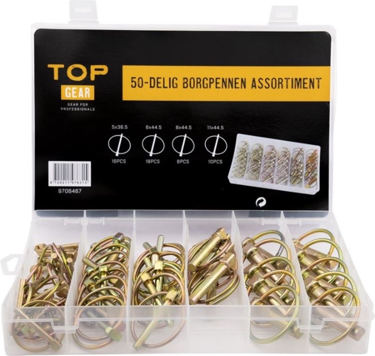 Assortiment borgpennen 50-delig | bol.com