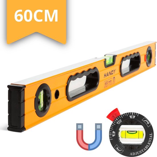 Handy - Waterpas 60CM - Magnetisch - Professioneel | bol.com